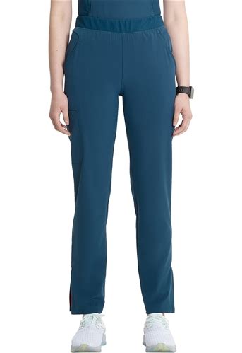 Infinity Gnr8 Womens Antimicrobial Pull On Cargo Scrub Pants Tapered