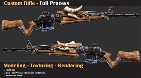 Artstation Tutorial Custom Rifle Full Process Tutorials