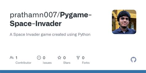Github Prathamn Pygame Space Invader A Space Invader Game Created Using Python