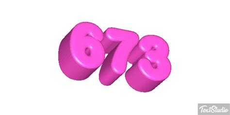 673 Number Animated  Logo Designs