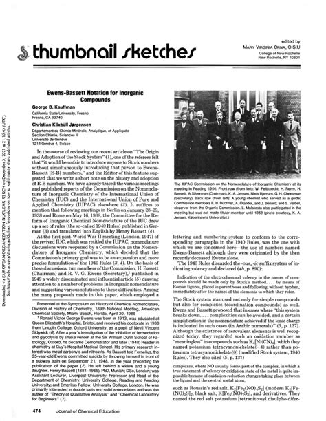 Ewens Bassett Notation Inorganic Compounds Kauffman 4 Thumbnail