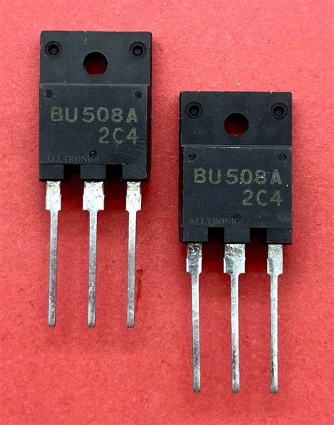 Color Tv Horizontal Deflection Output Transistor Bu508a To3p Isolated Alltronic Computer
