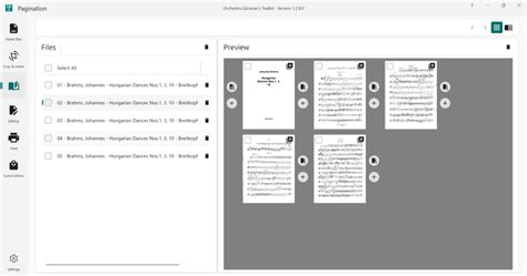 Pagination Overview Orchestra Librarians Toolkit