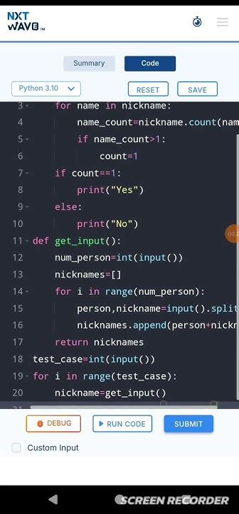 Names And Nicknames Using Python Ccbp Nxtwave Nxtwaveccbp4 Python Code Programming