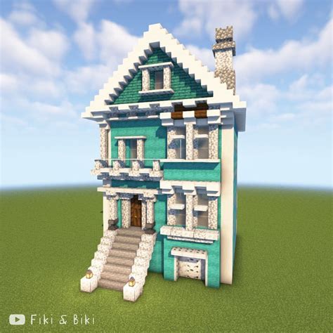Row House Street 🚘📪 Minecraft Minecraft Modern Minecraft City Cute Minecraft Houses