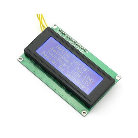 sainsmart iic i2c twi serial 2004 20x4 lcd shield arduino uno r3