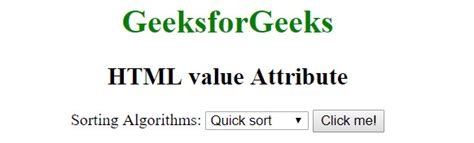Html Value属性用法及代码示例 纯净天空