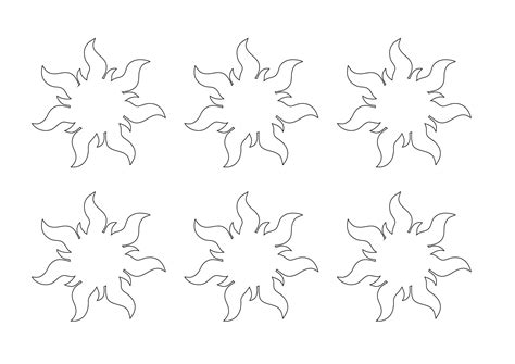 Tangled Sun Template