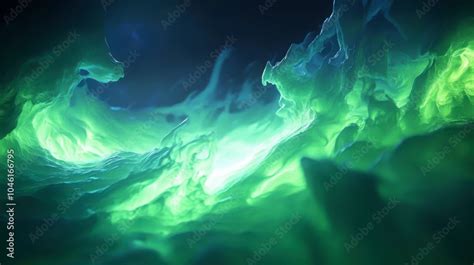 soft edged shapes twist and turn through space creating a vivid