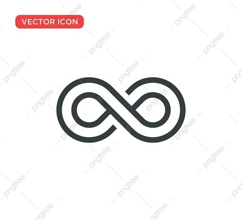 무한대 아이콘 기호 벡터 일러스트 디자인 끝이없는 주형 벡터 Png 일러스트 및 벡터 에 대한 무료 다운로드