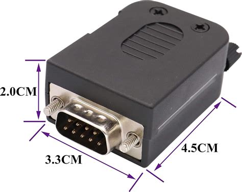 Aaotokk Db9 Screw Terminal Block Adapter D Sub 9 Pin Rs232 Male To 9 1