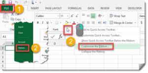How To Add Your Own Custom Tabs And Groups To The Ribbon How To Excel