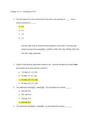 Two Dimensional Arrays Chapter Starting On The First Element In A Two