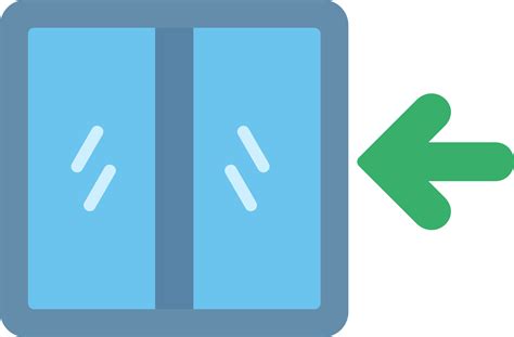 Emergency Exit Door Vector Icon Vector Art At Vecteezy