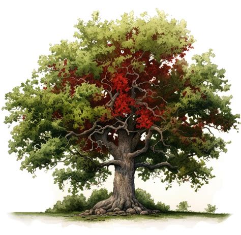 Premium AI Image A Drawing Of A Tree With The Word The Word On It