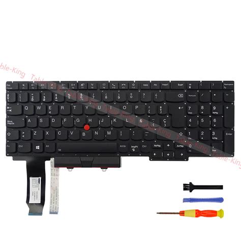 Used Backlit Laptop Keyboard For Lenovo Thinkpad E15 R15 Gen2 Gen3 Gen4 Spain Layout Ubbthreads