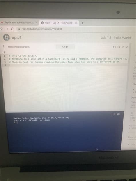 Solved M Replit Your Submission In Latx Replit Lab 11