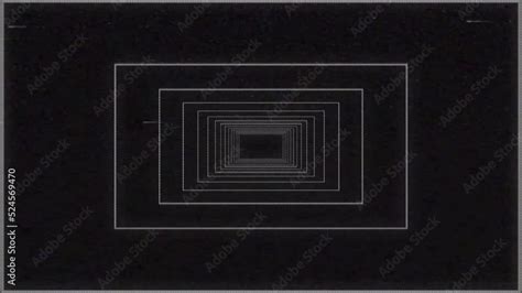 K CRT Glitch Overlay Television Scanlines Old CRT Tube Screen From A Vintage Computer With