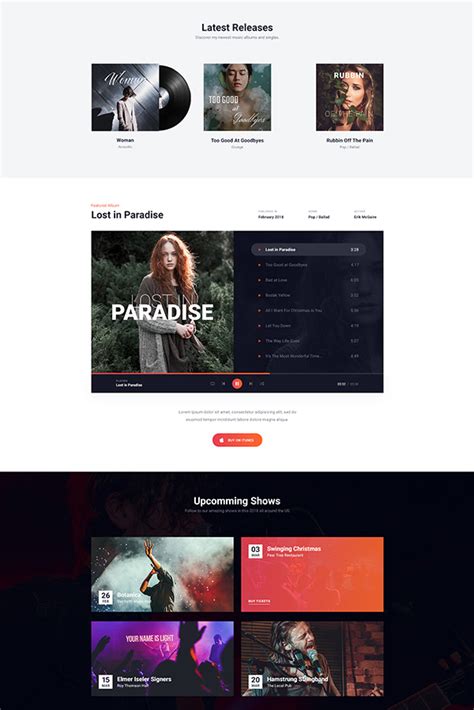 Slide Modern Music Wordpress Theme Smartwpress