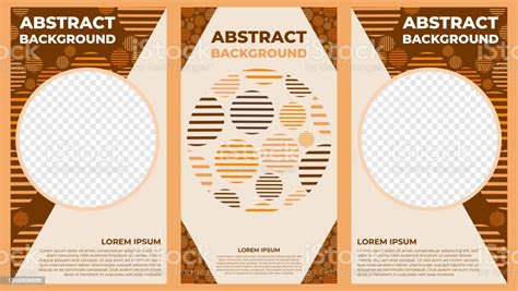 추상 기하학적 소셜 미디어 이야기 컬렉션 템플릿 디자인 0명에 대한 스톡 벡터 아트 및 기타 이미지 0명 3차원 형태 개념 Istock