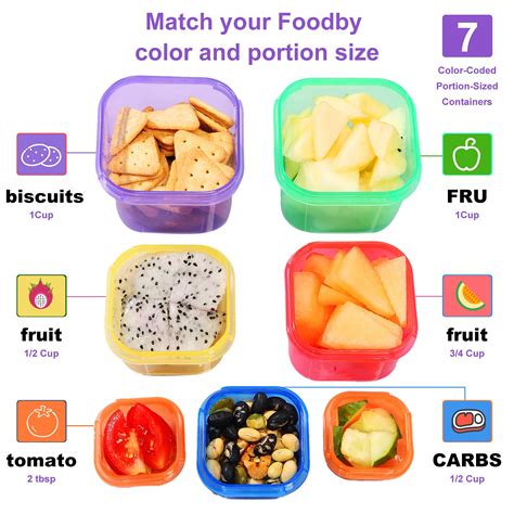21 Day Fix Yellow Container Bhytaki Portion Control Containers Double