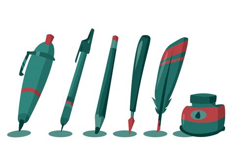 Pen Nib Vector Set 108180 Vector Art At Vecteezy