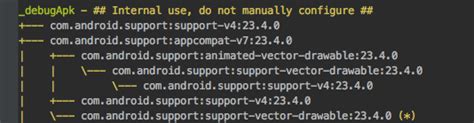not able to remove transitive dependency from gradle in an android