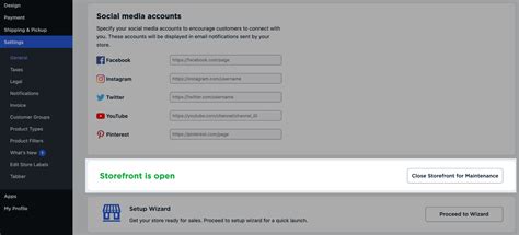 Closing Your Store For Maintenance Ecwid Help Center