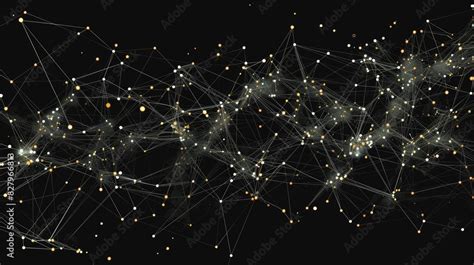 The Image Is A Glowing Network Of Interconnected Nodes It Is A Representation Of A Complex