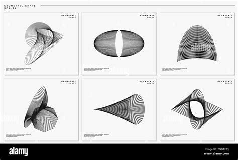 Technology Abstract Logo Design Template Modern Blend Line Abstract Vector Set Stock Vector