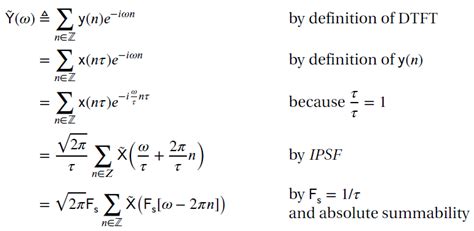 the dtft of a sampled sequency vru
