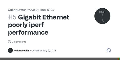 gigabit ethernet poorly iperf performance · issue 5 · opennuvoton