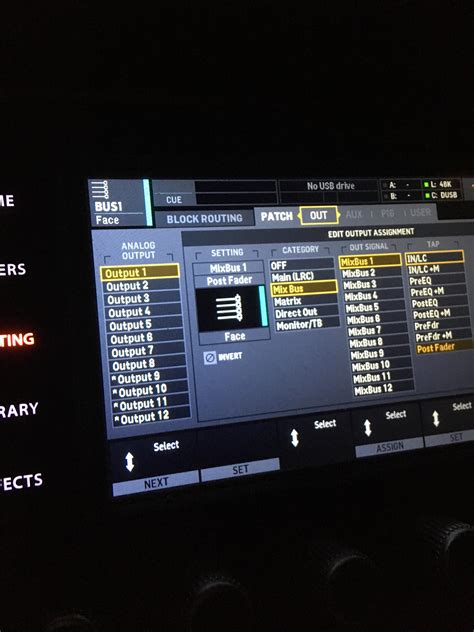 M32 Polarity Reverse On Output Rlivesound