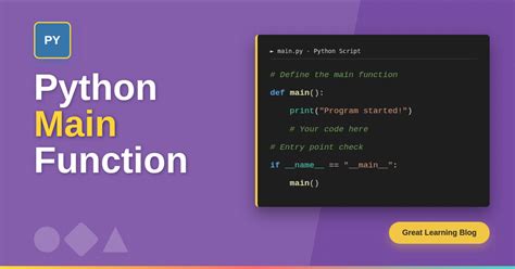 Python Main Function And Examples With Code
