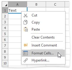 Format Cells Dialog Winforms Controls Devexpress Documentation