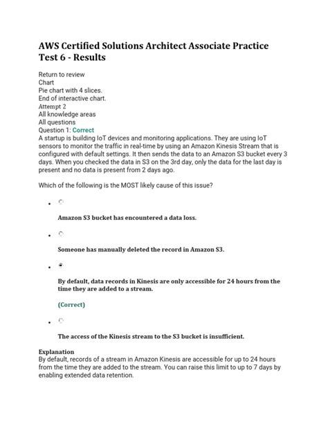 Aws Certified Solutions Architect Associate Practice Test 6 Pdf Transport Layer Security