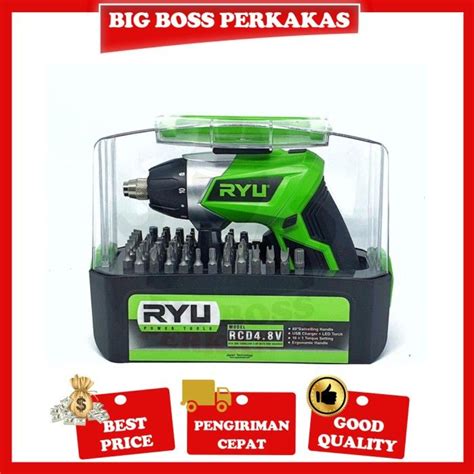 Tekiro Ryu Mesin Bor Obeng Baterai 4 8 V Usb Cordless Screwdriver 4 8v