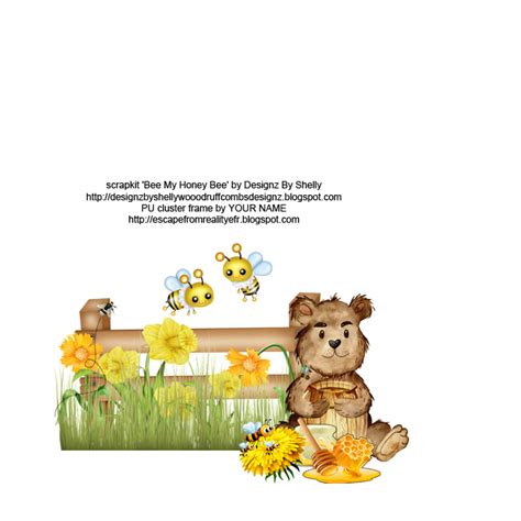 Escape From Reality Blog Pu Cluster Frames Bee My Honey Bee Dbs