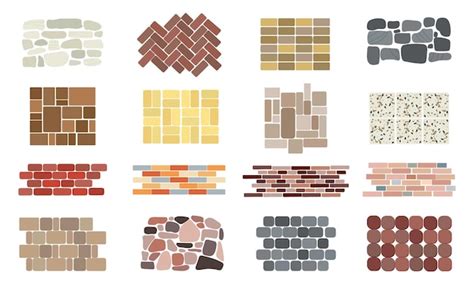 Premium Vector Natural Stone Textures Italian Square Stones Wall