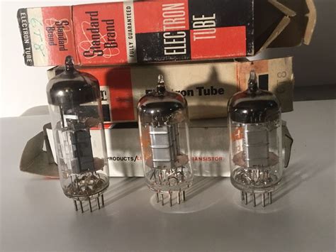2 Rca 6t8 A Electron Vacuum Tubes 1 Itt Tall 6t8 1109 Tubes Ebay