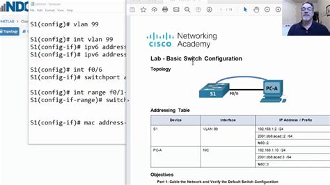 New Ccnav7 Lab Basic Switch Configuration Lab 117 Youtube