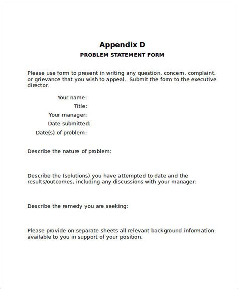 Free 35 Printable Statement Forms In Pdf Excel Ms Word