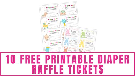 10 Free Printable Diaper Raffle Tickets Freebie Finding Mom