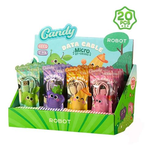 Jual Kabel Data Robot Rt Cd S Cable Data Micro Usb Rtcd S Candy Box Isi Pcs Original