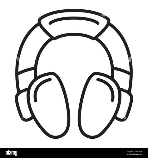 Wireless Headphone Outline Icon Music Sound Device Thin Line Stock Vector Image Art Alamy