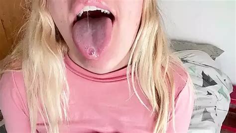Wet Tongue Fetish Drooling Blonde Blonde Porn Xhamster