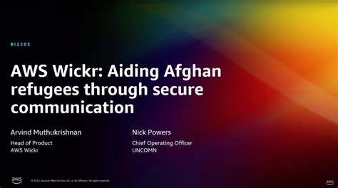 aiding afghan refugees through secure communication aws wickr