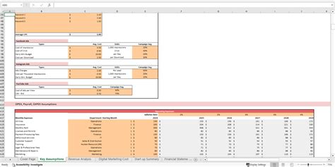 Household Service Marketplace DCF Valuation Excel Model Template Excel XLS
