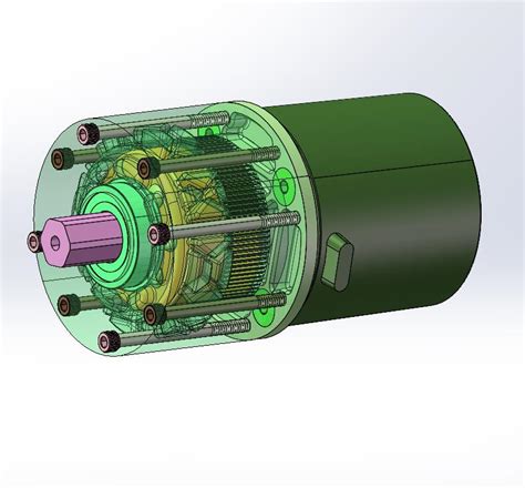 机器人关节减速器精密谐波减速机step 模型图纸下载 懒石网