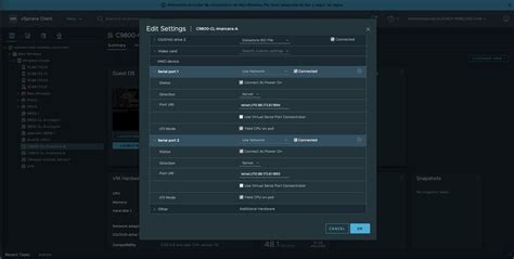 Configure Console Port On C CL Hosted On ESXi Cisco